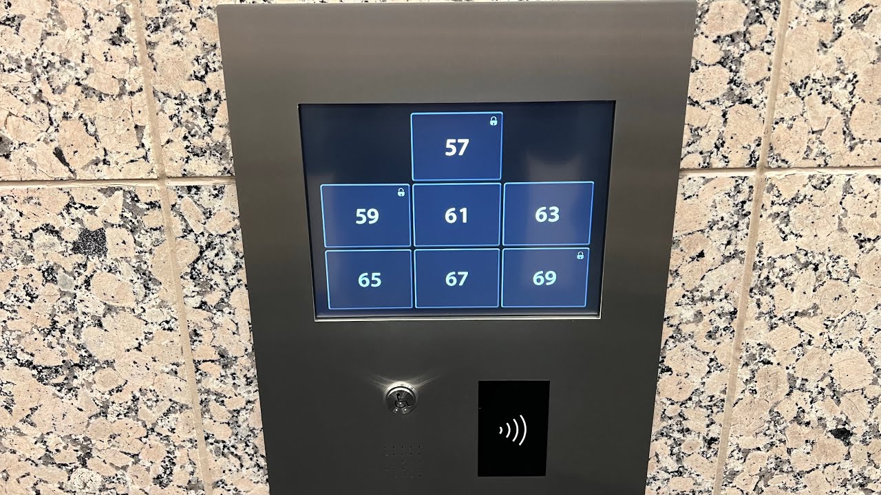 DOUBLE DECKER! High Speed Fujitec Elevators - Bank of America Tower ...