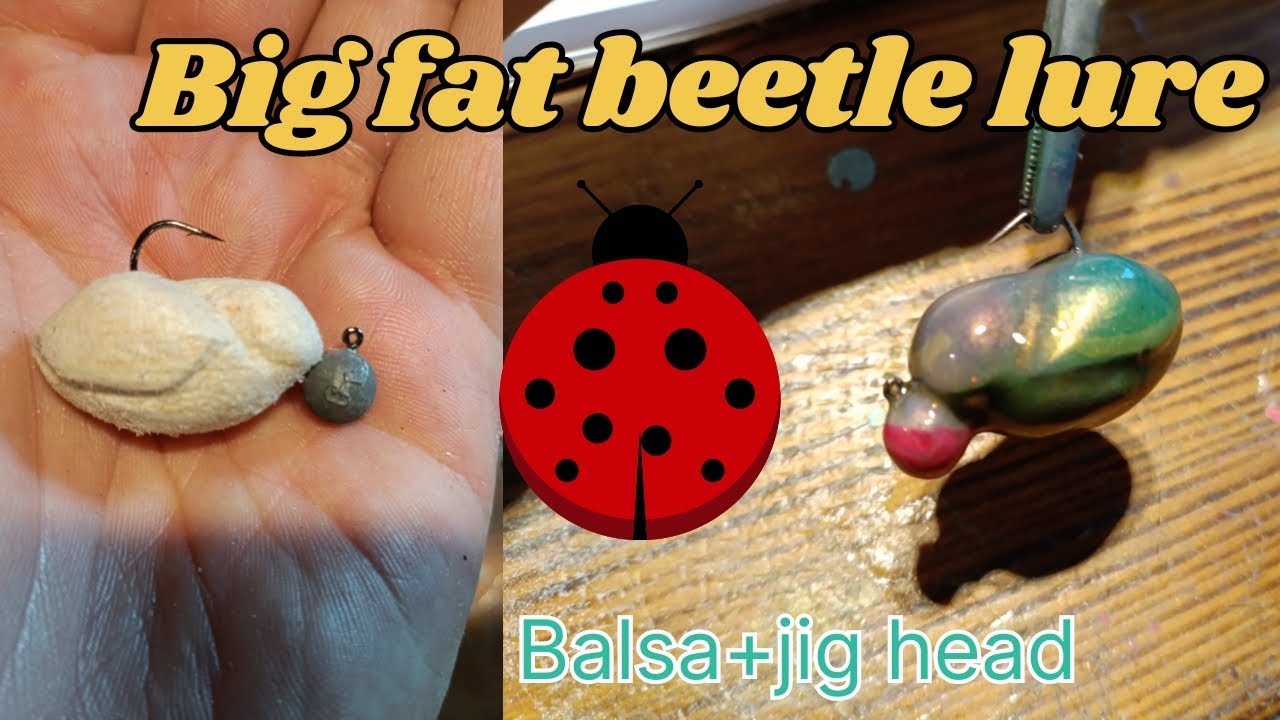 Balsa beetle lure | lure making video 🪲 - YouTube