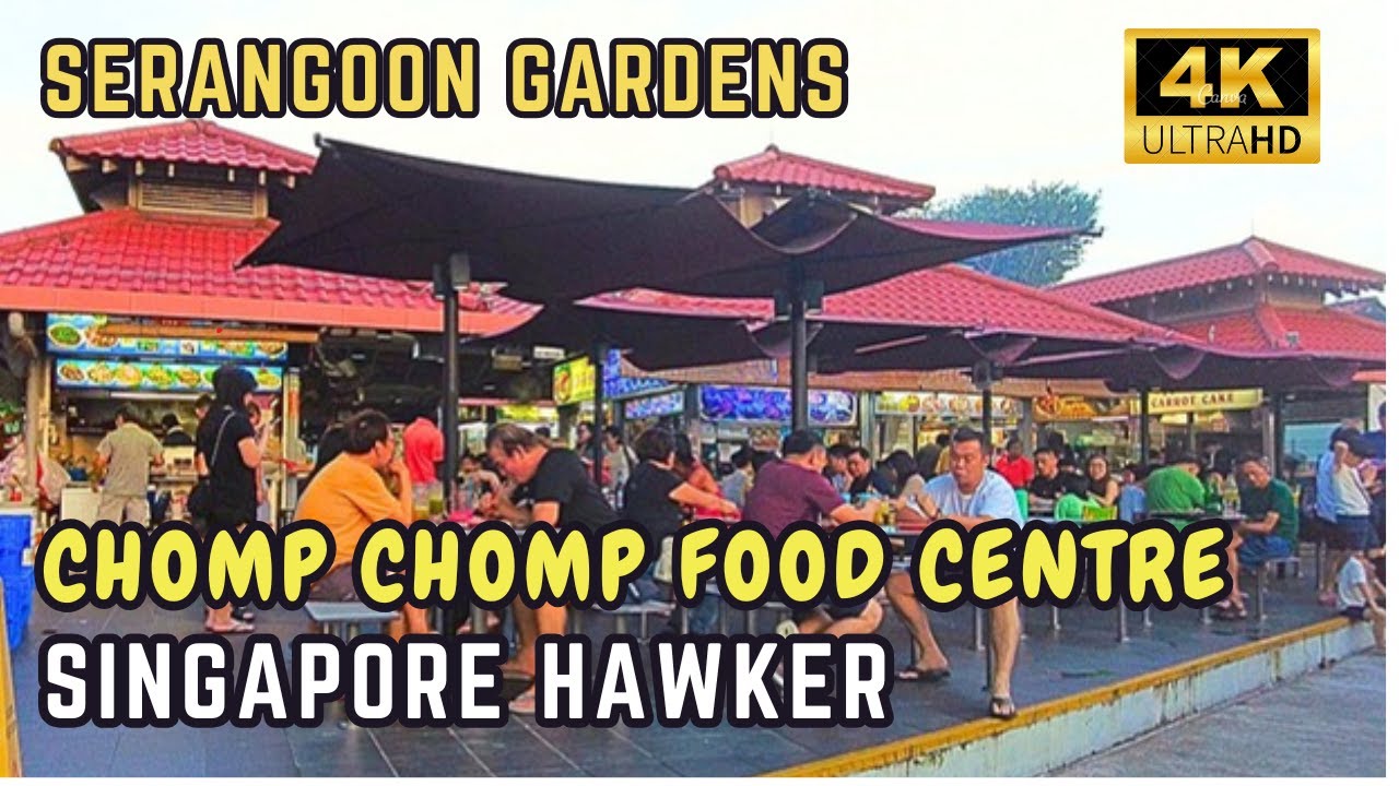 Chomp Chomp Food Centre & Serangoon Gardens Tour ~ Singapore Walking ...