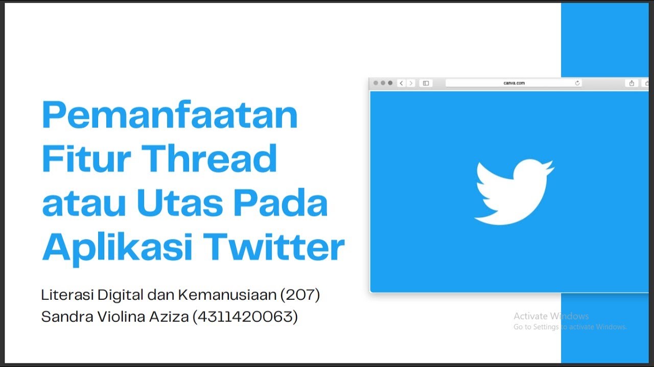 Pemanfaatan Fitur Thread atau Utas Twitter Sebagai Media Belajar - YouTube