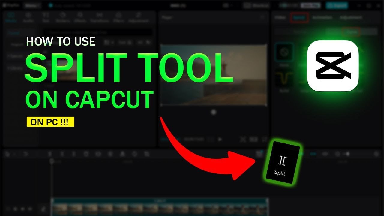 How To Use The Split Tool!!! (CAPCUT PC) - YouTube