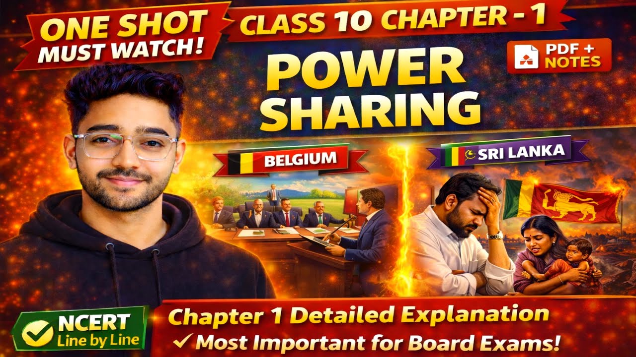Power Sharing Class 10 | Full chapter | One Shot Easy explanation ...