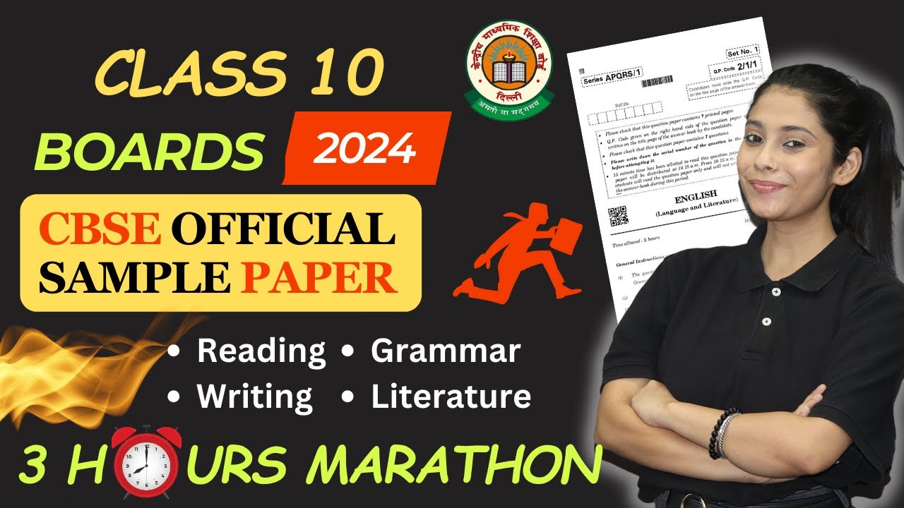 Class 10 English CBSE Official Sample Paper | Full English Last ...