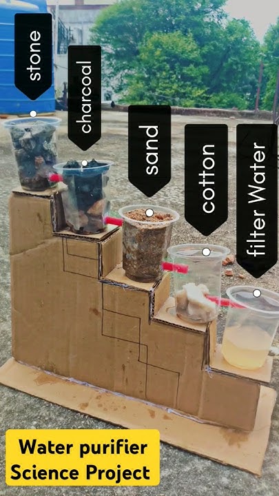 Water purifier Science Project work Working Model #shorts #short - YouTube