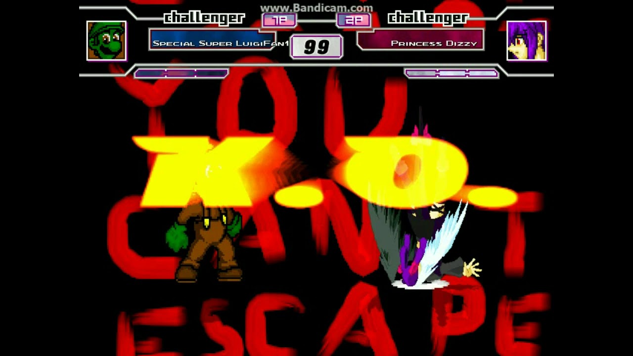 MUGEN Bashing Princess Dizzy 72 palettes edition Part 5/6 - YouTube