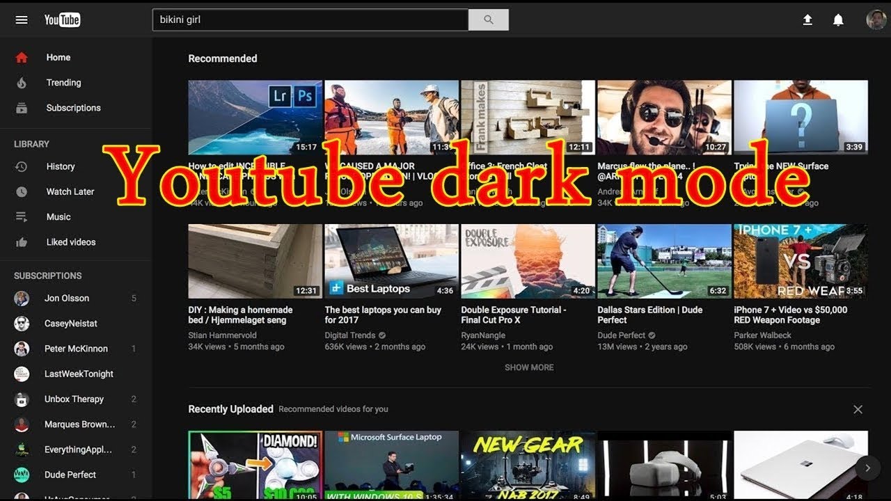 youtube dark mode for pc, Dark mode youtube, Bappi tech - YouTube