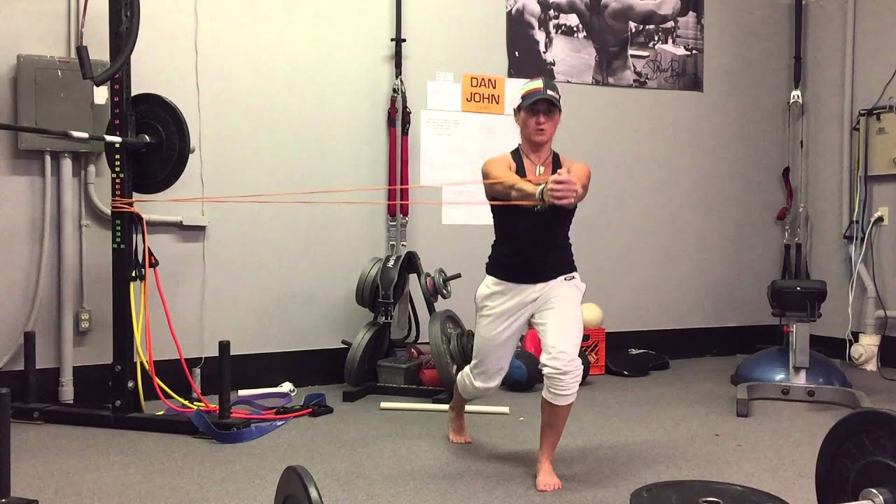 Band Split Squat Anti-Rotation 1 | Rippel Effect Fitness - YouTube