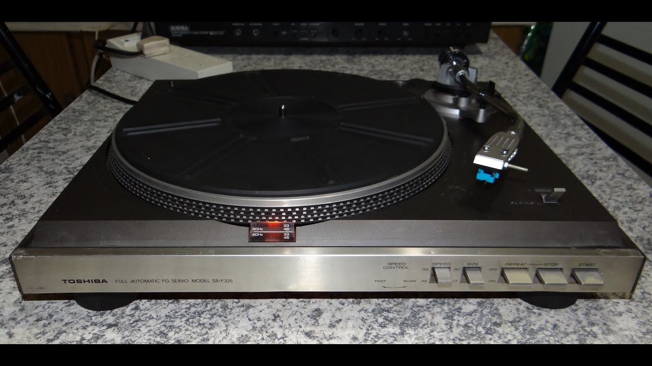 BANDEJA GIRADISCOS TORNAMESA TURNTABLE TOSHIBA SR-F325 JAPAN 1980 - YouTube