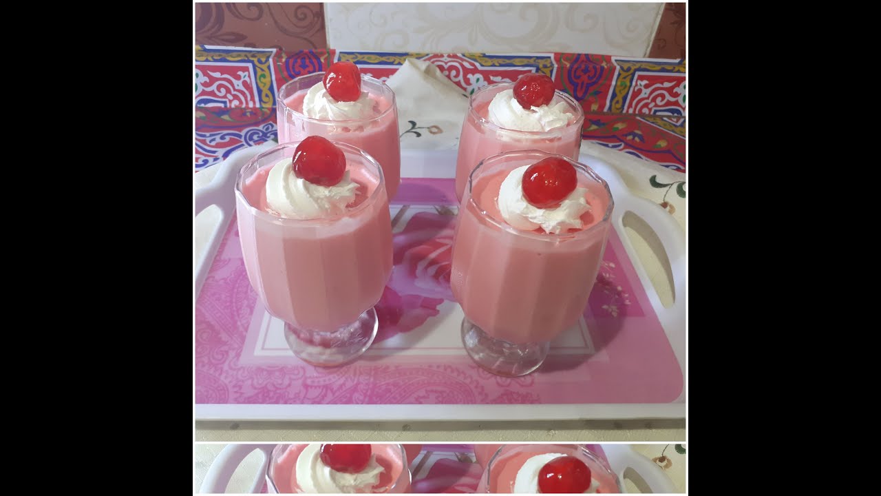 موس الفراوله بالجيلي تحليه سهله وسريعه 🥰👌 - YouTube