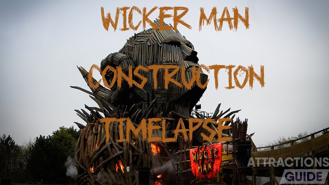 Wicker Man - Construction Timelapse (Alton Towers) - YouTube
