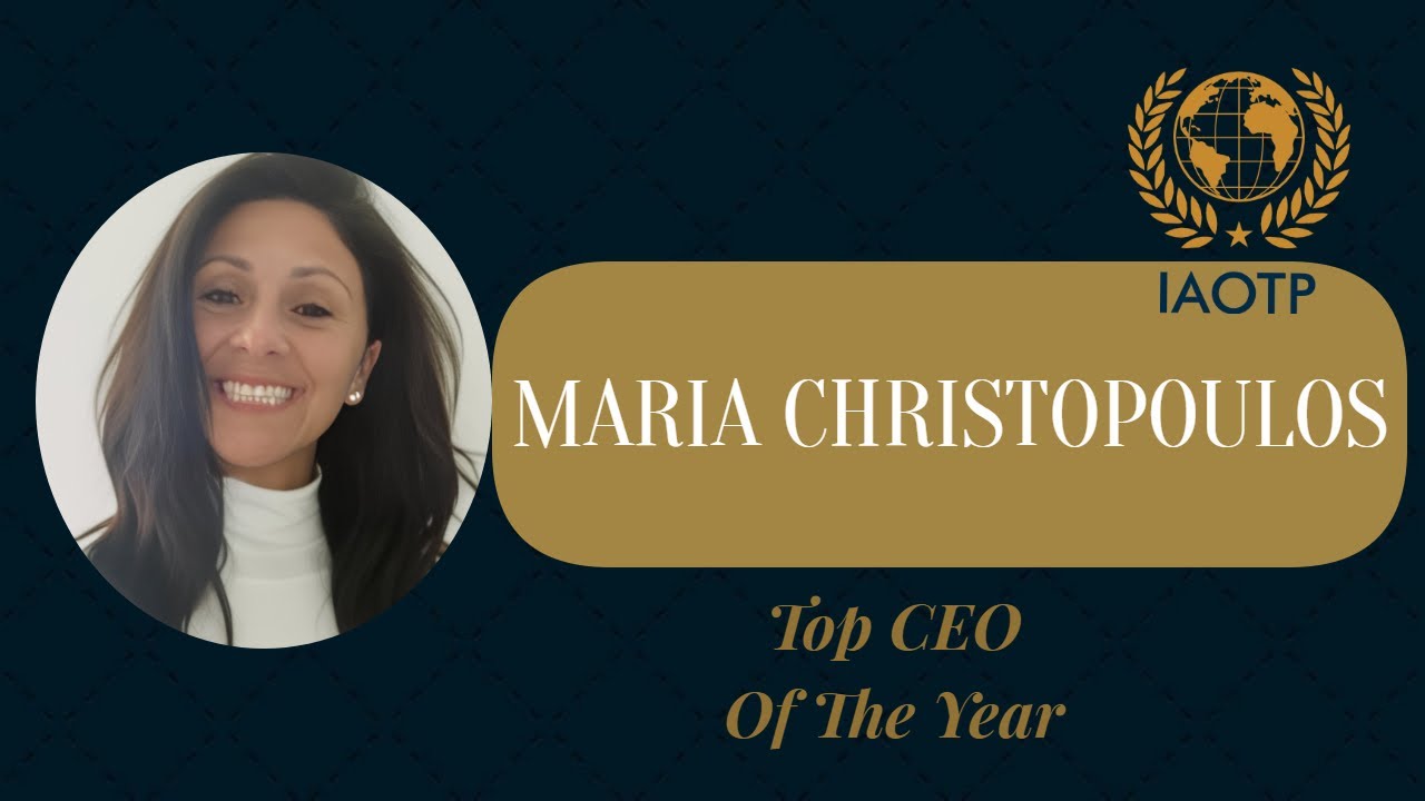 MARIA CHRISTOPOULOS HONORED MEMBER OF IAOTP - YouTube