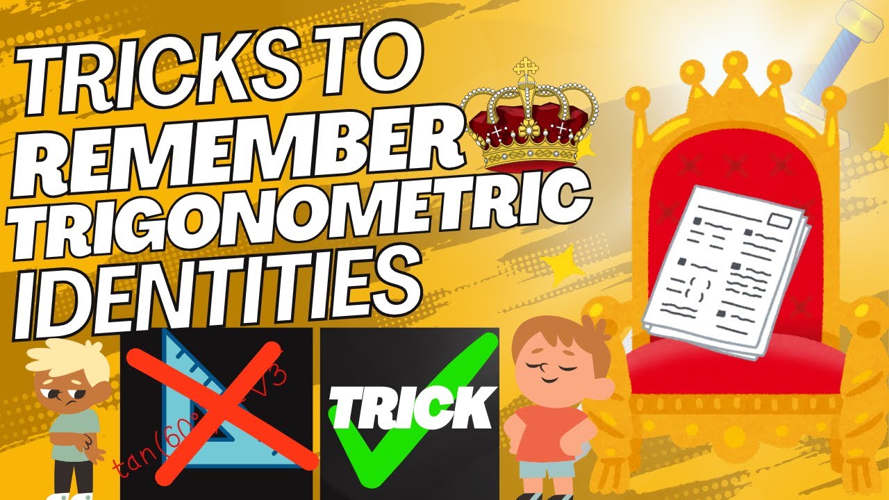 Very easy trick to Remember Trigonometric formulas and values | MUST ...