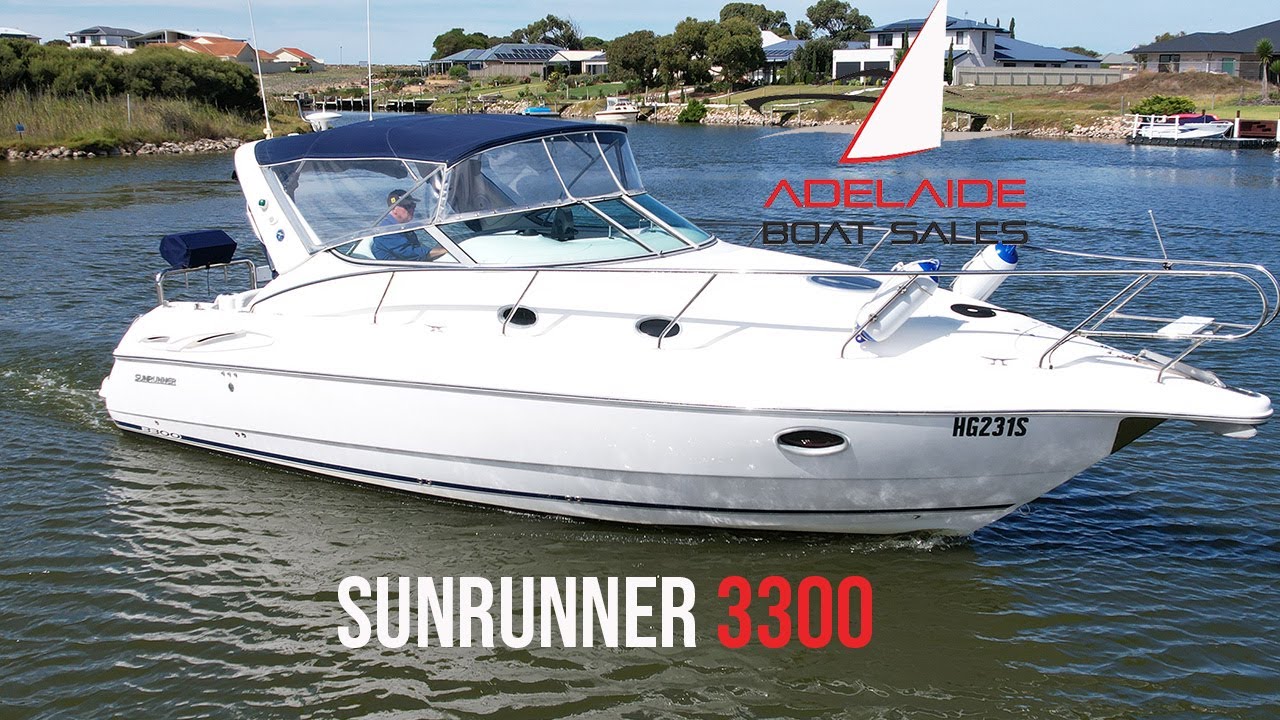 Sunrunner 3300 Cruiser - Upgraded engines and new upholstery - YouTube