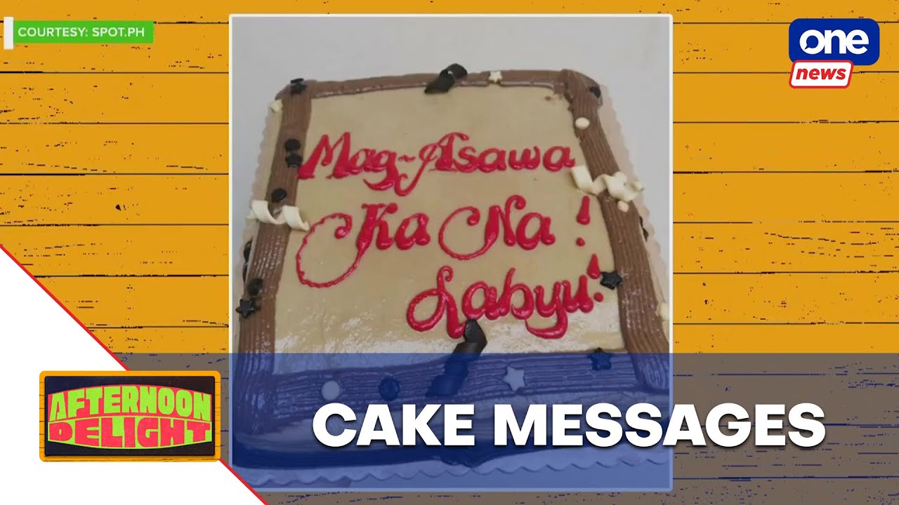 Afternoon Delight | Dedication cakes with funny messages - YouTube