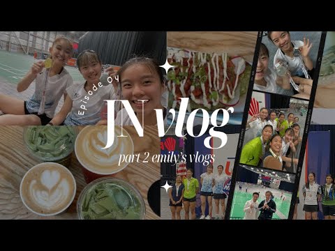 s3 vlog 04 | JN vlog pt 2 | 🥈 u19 GD | badminton junior nationals! | cafe hopping 🍵 - YouTube