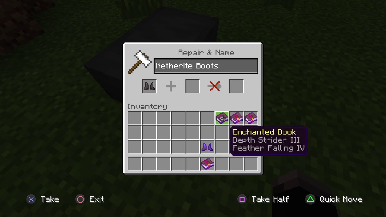 How to perfectly enchant boots 1.18 Java and Bedrock (no shift sneak ...