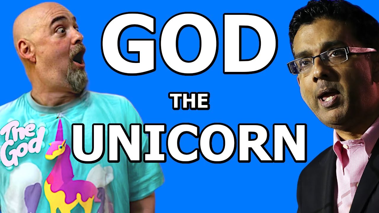 MATT DILLAHUNTY EXPLAINS THE DIFFERENCE BETWEEN GOD & UNICORNS TO DINESH D'SOUZA - YouTube