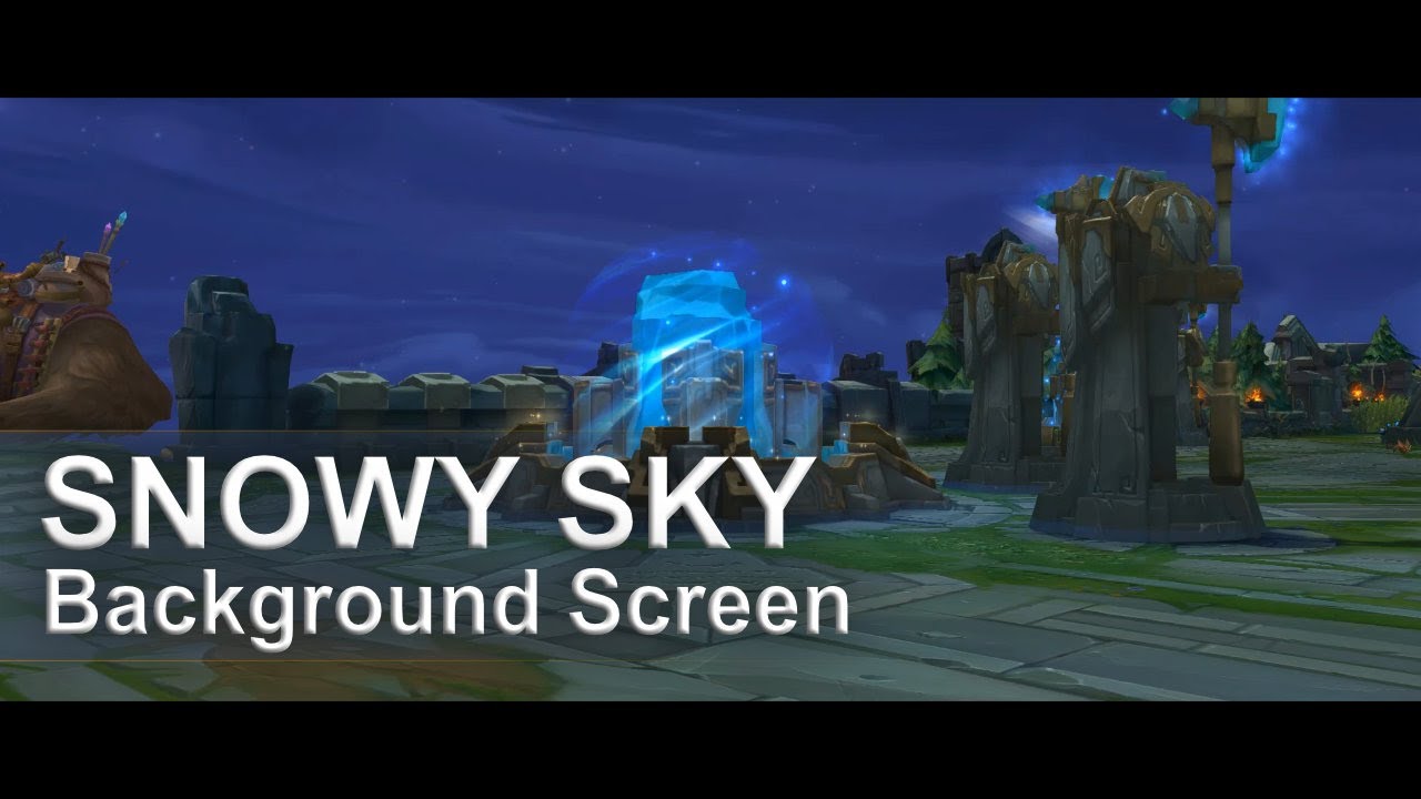 Summoner´s Rift Snowy Sky - Background Screen | League of Legends - YouTube
