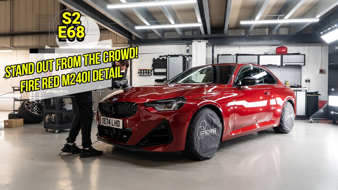 Detailing one of the UK's first Fire Red BMW M240i - S2 E68 - YouTube