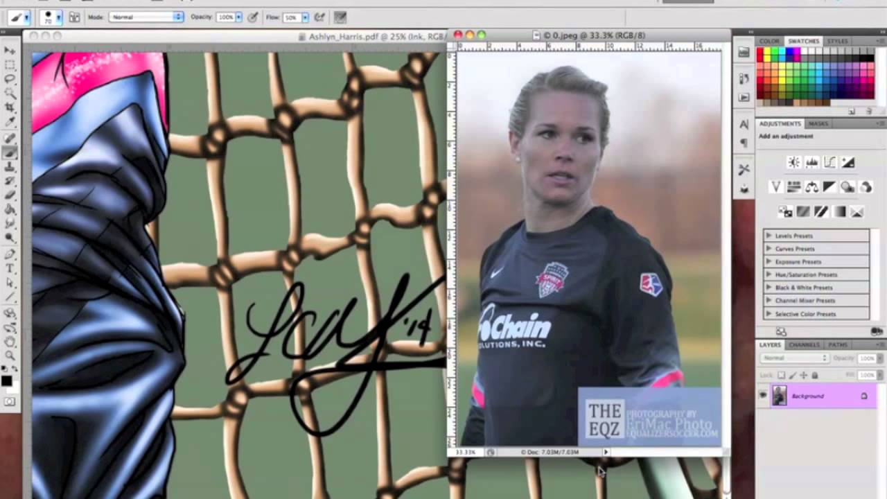 Drawing Ashlyn Harris - Part 4 - YouTube