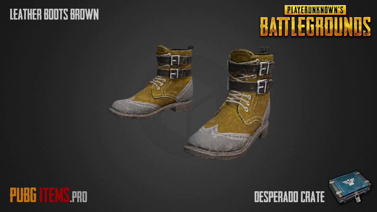 Leather Boots (Brown) | PUBG Item Showcase - YouTube