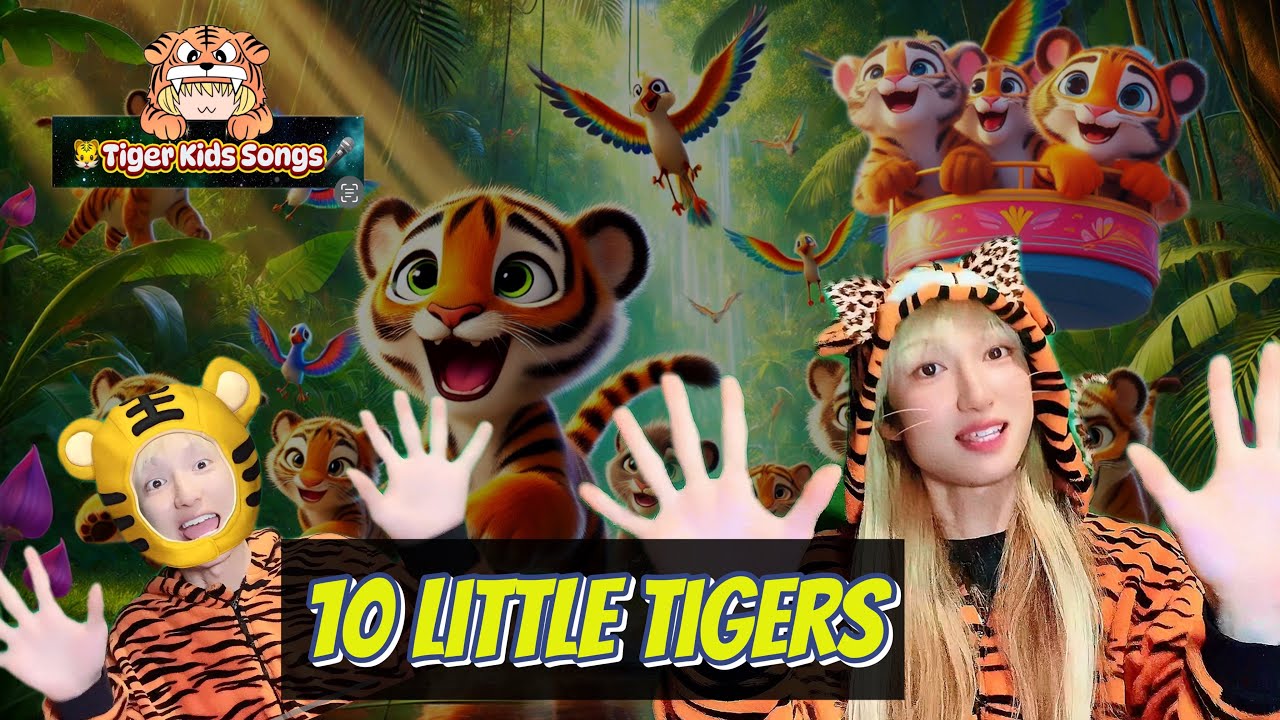 10 Little Tigers - YouTube