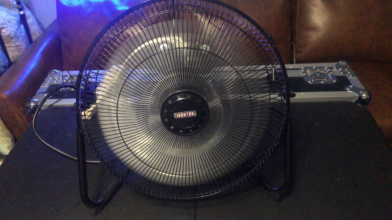 Ironton high velocity fan - YouTube