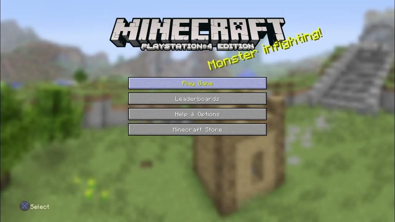 Minecraft: PlayStation®4 Edition old edition loading screen - YouTube