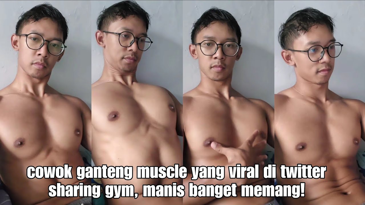 cowok ganteng muscle yang viral di twitter sharing gym, manis banget memang! - YouTube
