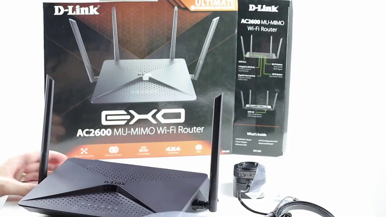 Unboxing D-Link DIR-882 MU-MIMO 802.11ac Wave 2 Dual Band Gigabit ...