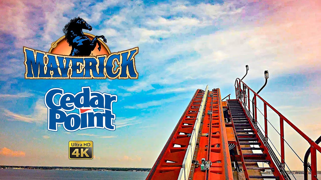 2024 Maverick Roller Coaster On Ride Front Seat 4K POV Cedar Point ...