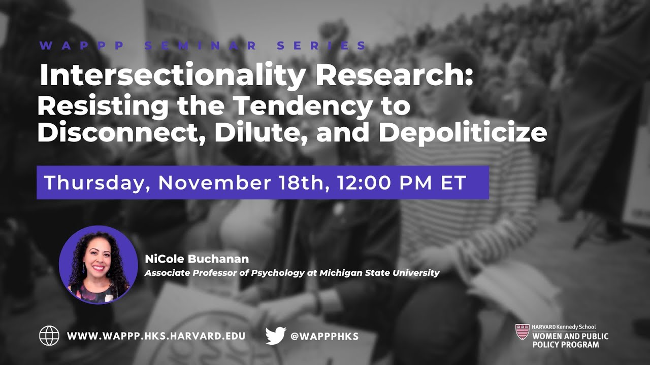 Intersectionality Research: Resisting the Tendency to Disconnect ...