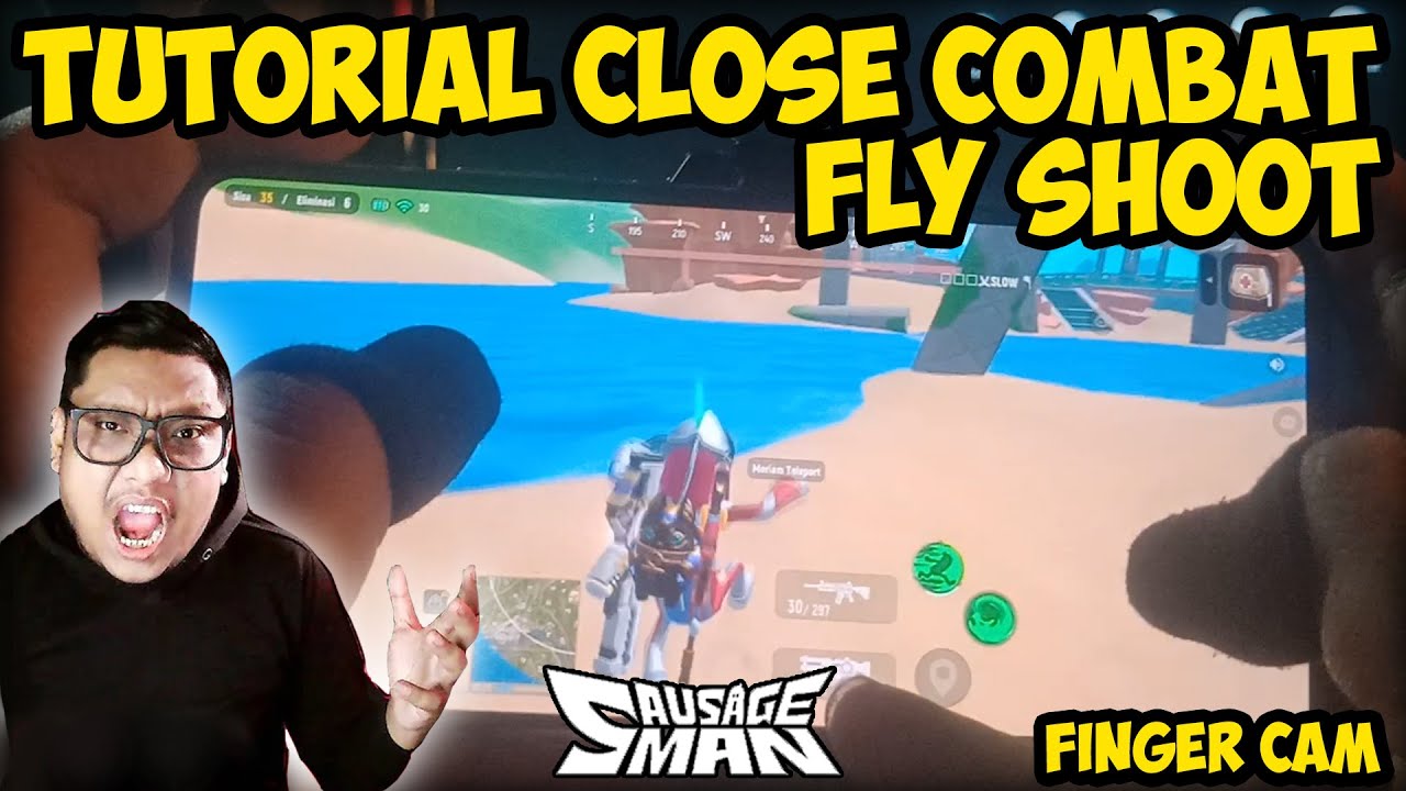 TUTORIAL TIPS & TRICK CLOSE COMBAT, FLY SHOOT SAUSAGE MAN GAMEPLAY # ...