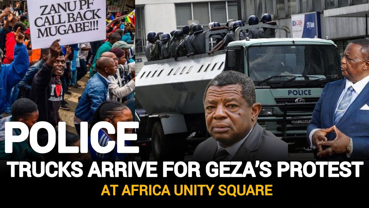 Breaking🥵Chachaya Police Trucks Arrive for Geza’s Protest At Africa ...