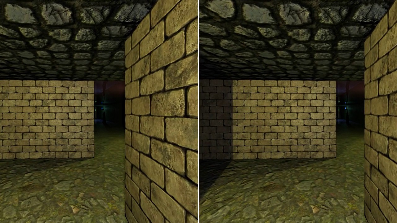 Dungeon Split Screen Test 2 - Google Cardboard - YouTube