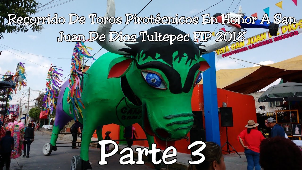 Recorrido De Toros Pirotécnicos En Honor A San Juan De Dios Tultepec ...