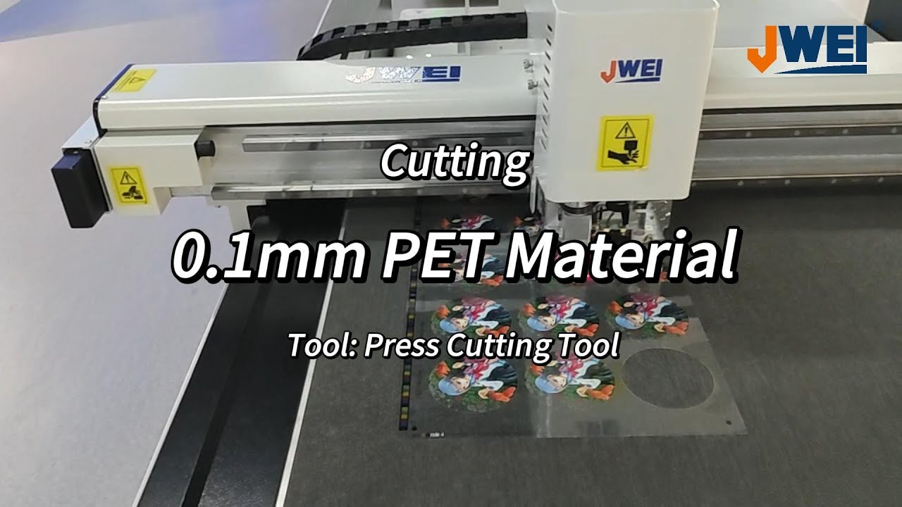 Cutting 0.1mm PET Material Using Press Cutting Tool with JWEI LST ...