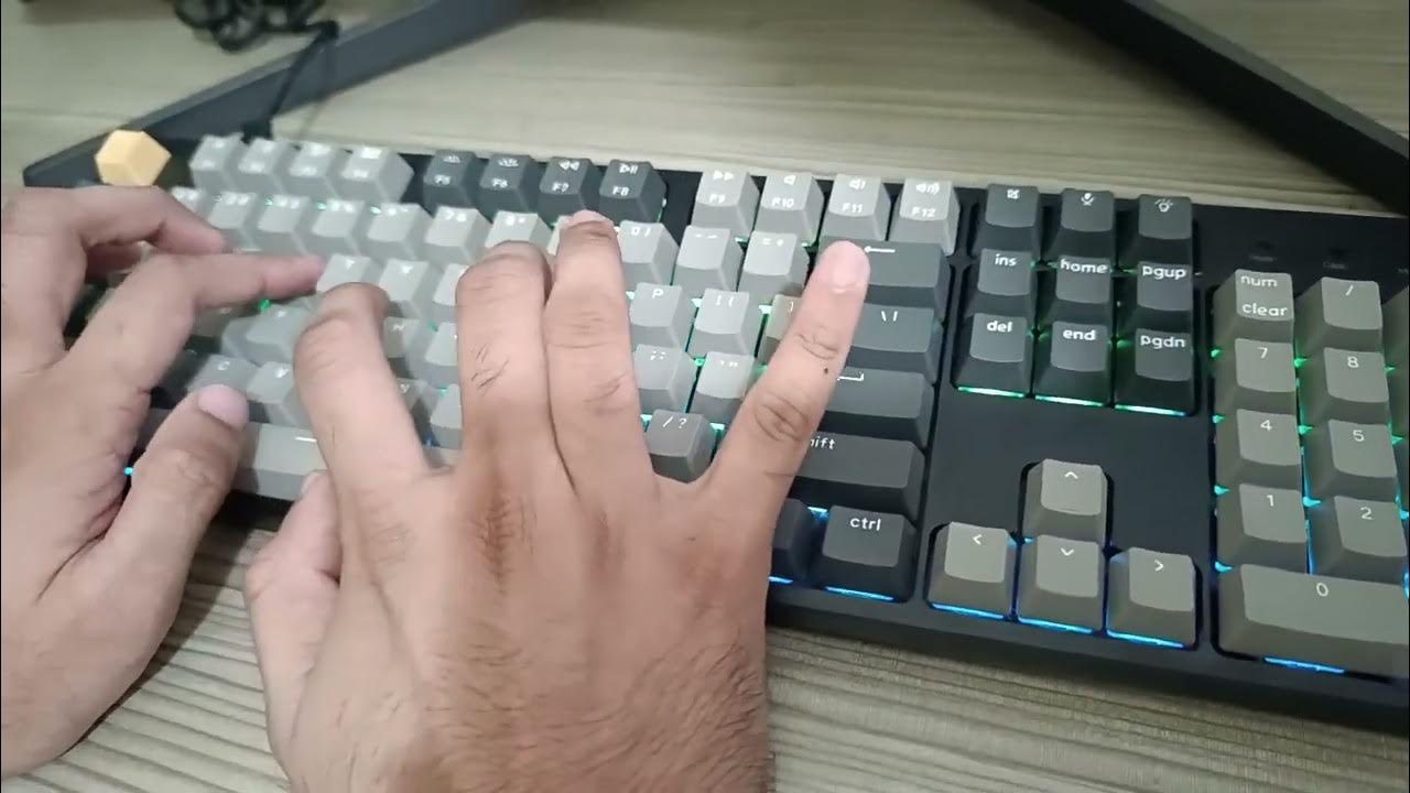 03. Keychron C2 Pro Wired Mechanical Keyboard Sound Test (Brown Switch ...