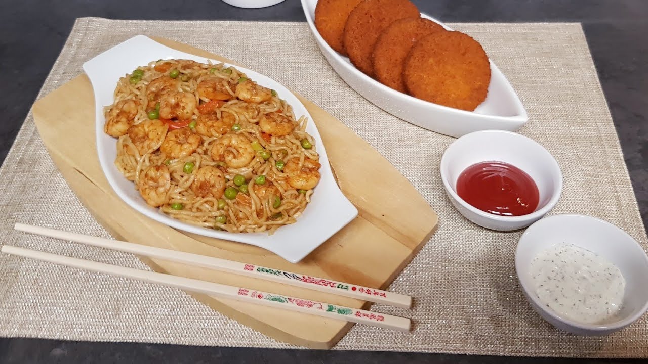 How To Make Delicious Noodles With Shrimp/طريقة عمل النودلز بالجمبري ...
