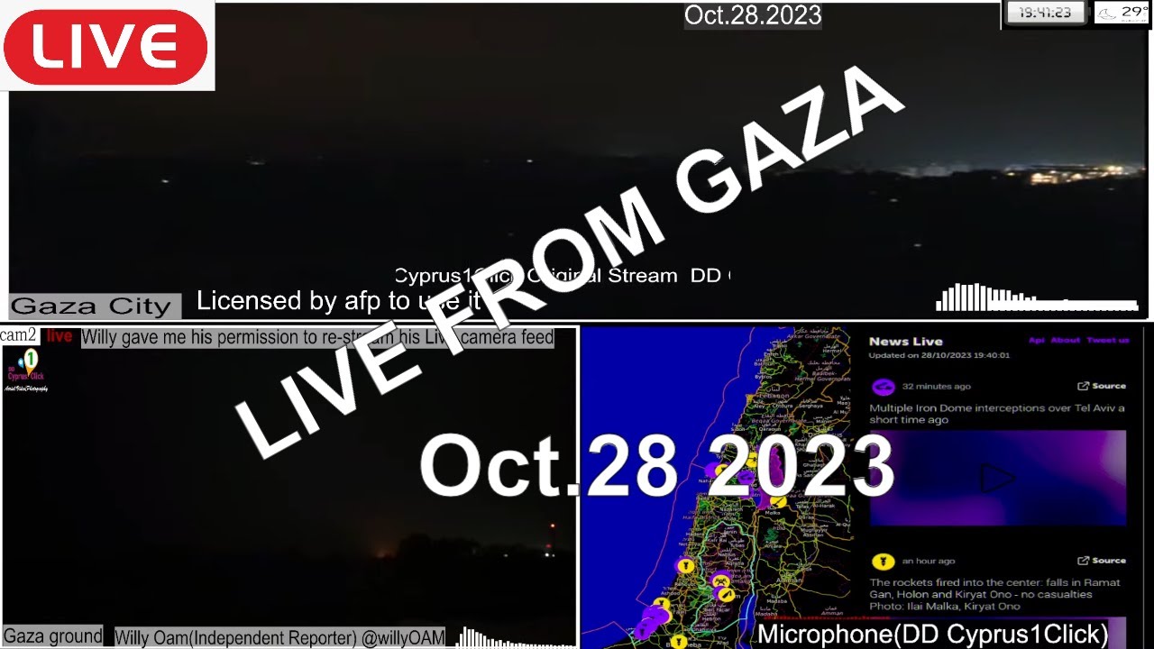 GAZA LIVE : Palestine,GAZA | Multi-cams | Stream #56 - YouTube
