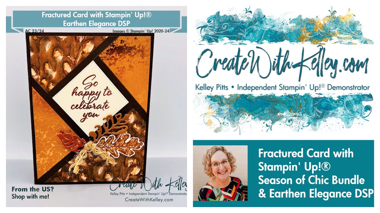 Fractured Card with Stampin' Up!® Season of Chic Bundle & Earthen ...