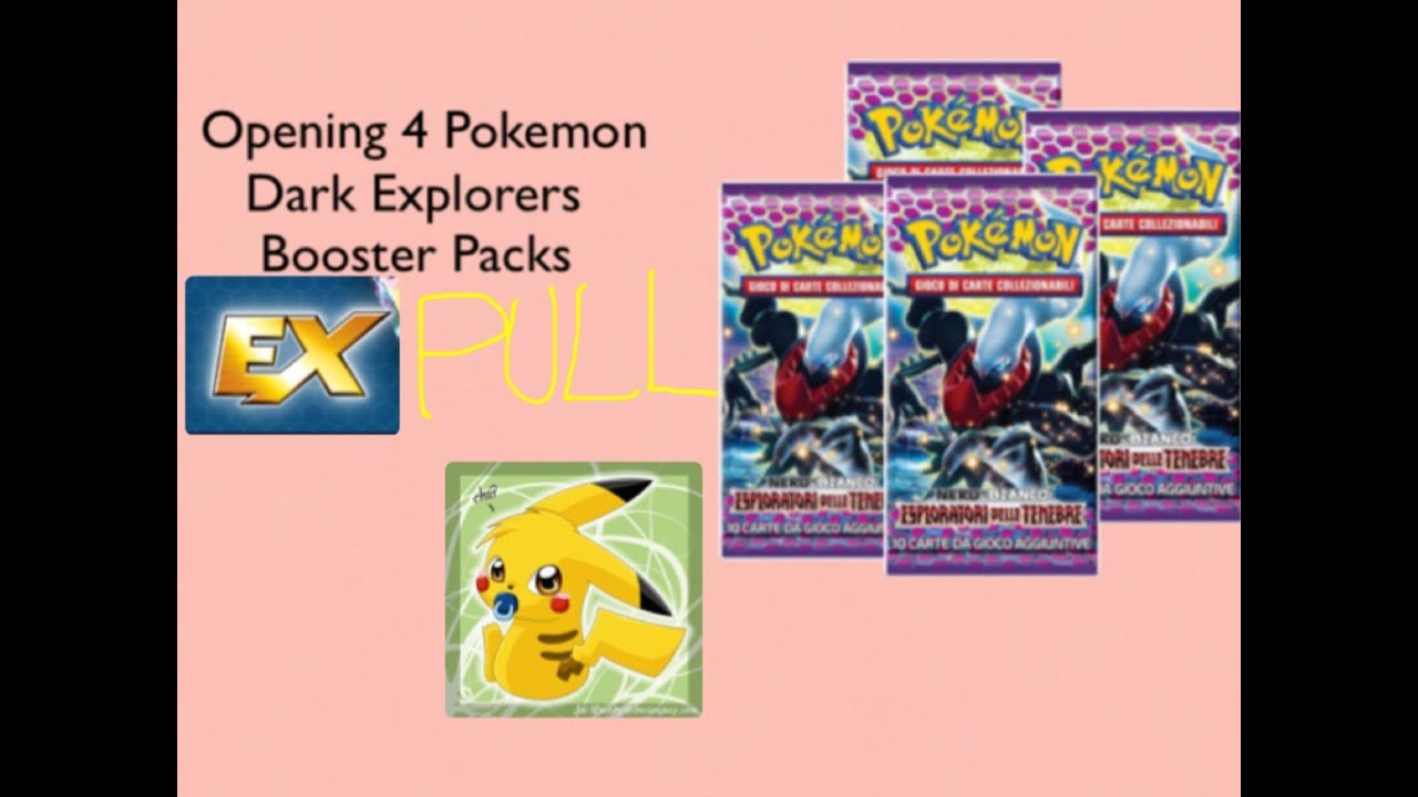 Opening 4 Pokemon Dark Explorers Booster Packs (FULL ART PULL!) - YouTube