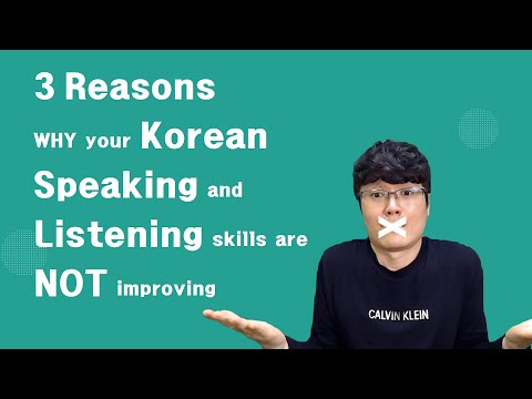 How to improve your Korean Speaking and Listening Comprehension Skills