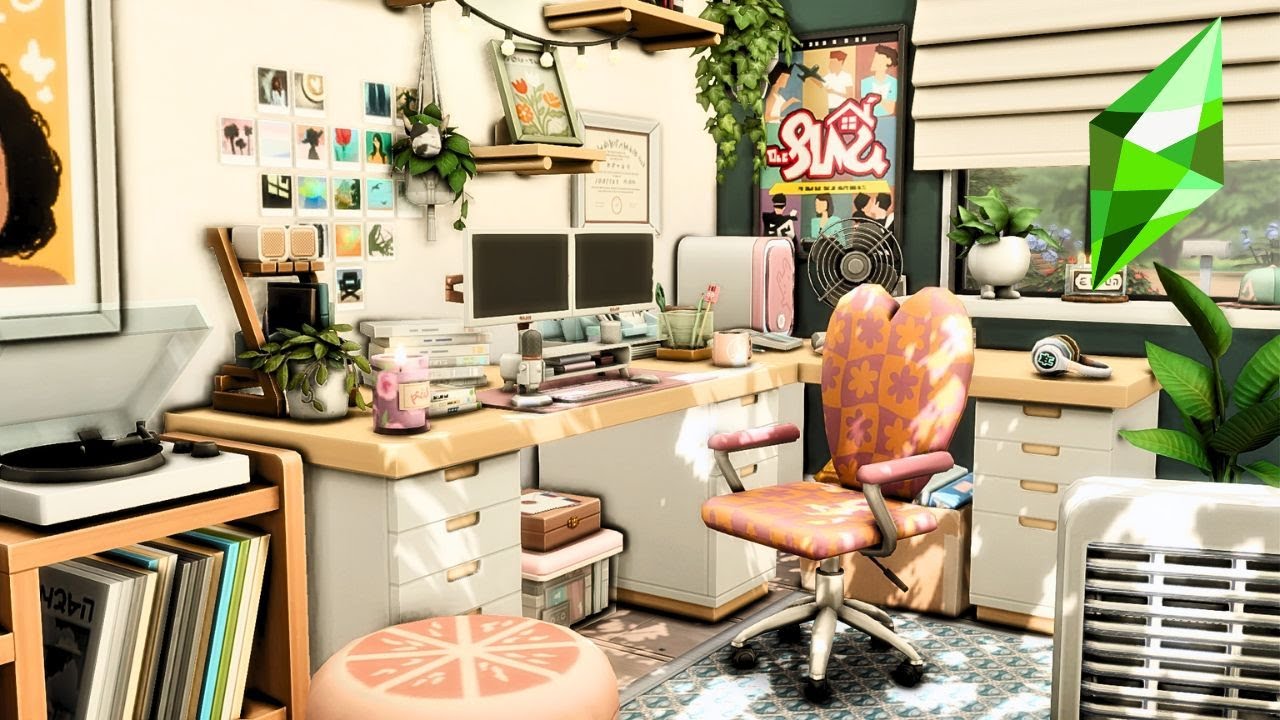 Cozy Gamer Bedroom 🖱 | The Sims 4 - Speed Build (NO CC) - YouTube