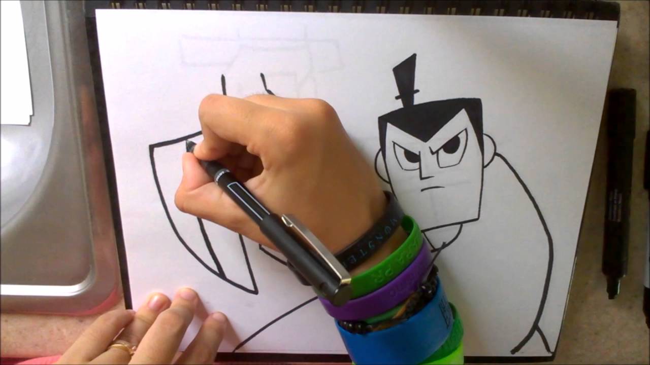 How to draw Samurai Jack (general audiences) - YouTube