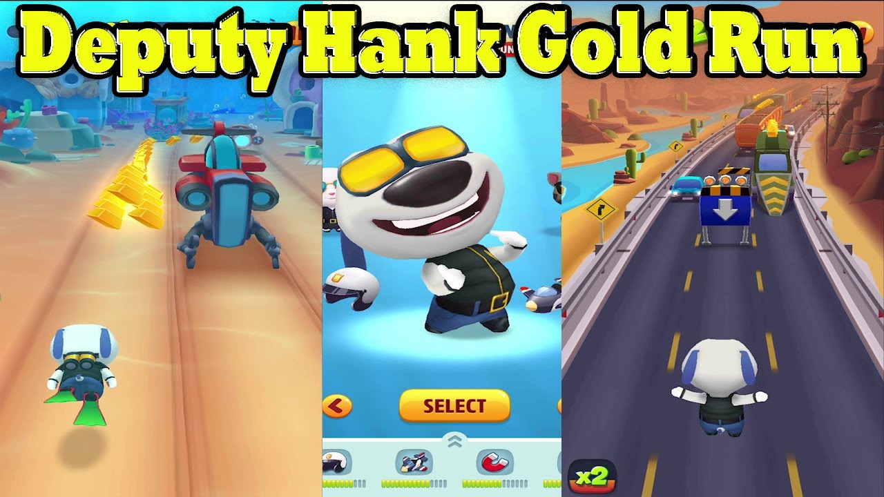 Deputy Hank Gold Run Super Gameplay - Talking Tom Gold Run Game Android ...