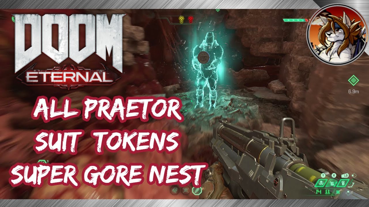 DOOM ETERNAL - All Praetor Suit Tokens Locations in Mission 5 Super ...