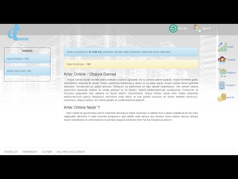 Arter Online Yeni Nesil Online Yatırım Oyunu [Utopya Online]
