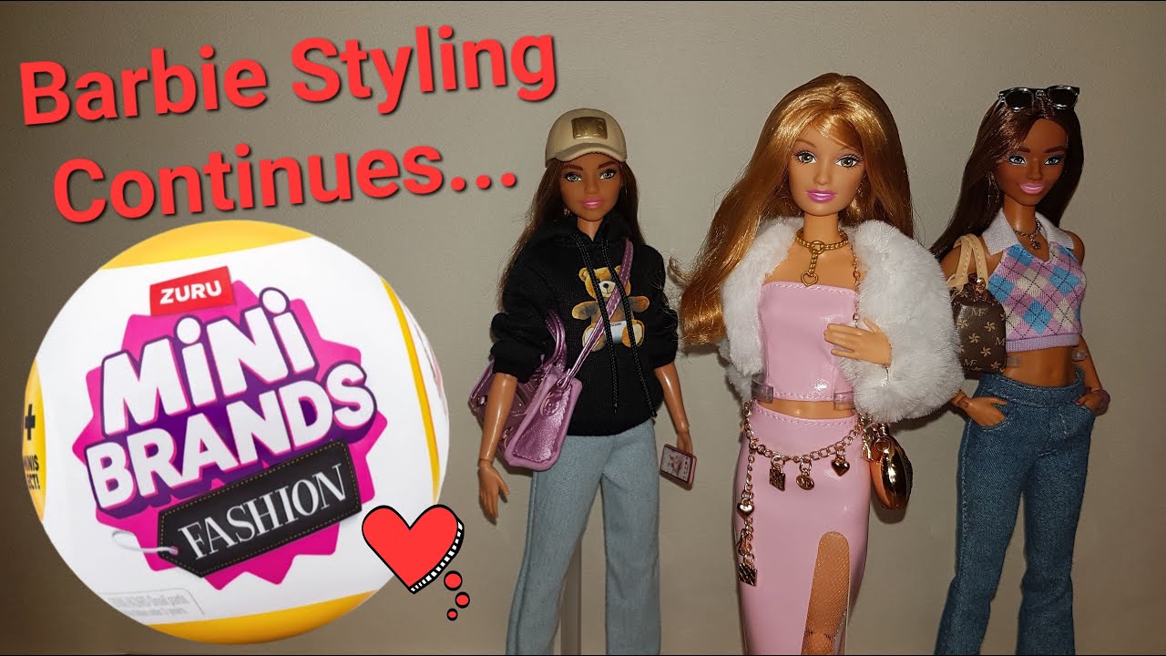 #8 Opening Mini Brands Fashion 3 with 80+ Surprises & Styling Barbies ...