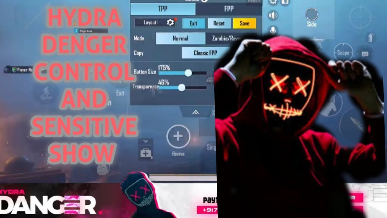 HYDRA Danger Controls & Sensitivity Settings || HYDRA DANGER FULL GYROSCOPE SENSITIVITY - YouTube